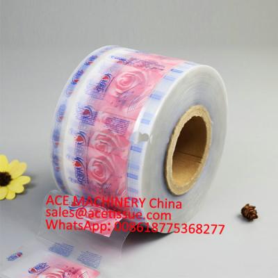 China 40 Microns / 0.04mm 8 Colors Printed Packaging Film Roll For Facial Tissue Paper Packaging for sale