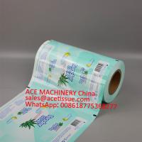 China Facial Tissue Paper Plastic Printed Laminated Packaging Film Roll High Absorbency And 40 Microns Thickness Customizable Film Roll Widths for sale