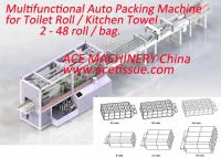 China multipurpose Easy Maintenance Toilet Tissue Paper Packing Machine with Servo Motor Control 2-48 roll per bag for sale