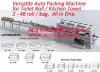 China multifunctional Hygienic Tissue Paper Kitchen Roll Packing Machine with Machine 2-48 rolls per pack for sale