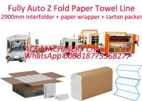 China Unfolded Size 230x230mm Fully Automatic Kraft Paper Wrap Machine Quick Change Z Fold Hand Towel Paper Towel Machine For Industrial for sale