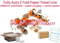 China PLC Servo HMI Control System Multi fold paper towel machine supporting Mother Roll Width 400 to 2900mm Diameter 1500mm workflow for sale