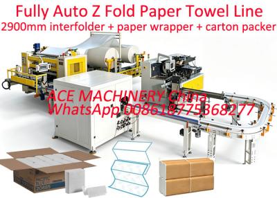 China Auto Stop Of Paper Breaks Paper Towel Machine Featuring PLC Servo HMI Control System And Consumption To Minimize Downtime for sale