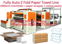 China A Kraft Paper Roll To Over Wrap The Paper Towel Logs Z Fold Paper Towel Machine Folded Size 76x230mm Or 70x230mm Operation for sale
