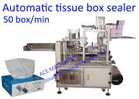 China 50 Box / Min Facial Tissue Paper Box Packing Machine for sale