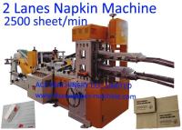 China 2600 Sheet / Min 1/8 Folding 2 Decks Paper Napkin Machine for sale
