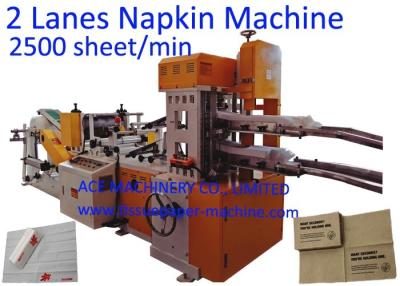China 2600 Sheet / Min 1/8 Folding 2 Decks Paper Napkin Machine for sale