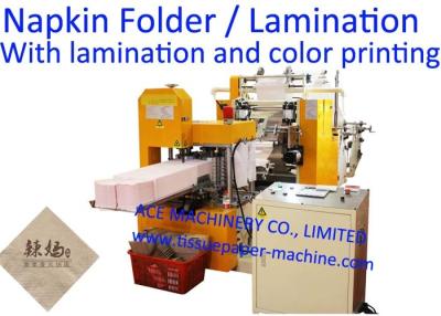 China Mechanical Fold 1000 Sheet/Min Napkin Tissue Paper Machine for sale