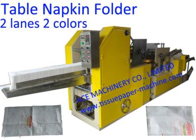 China 12.75x5.5'' Two Colors Printing Table Napkin Machine for sale