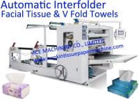 China High Speed V Fold Napkin Machine , Automatic Interfold Napkin Machine for sale