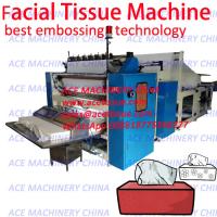 China High Speed Automatic Box Drawing Face Tissue Machine With Full Embossing And Edge Embossing for sale