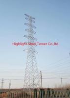 China Electric Power Transmission Steel Tower 4 Legs Lattice Angular Tower Self Supported for sale