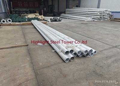 China Hot Dip Galvanized Steel Street Lamp Pole Monopole 15 Years Warranty for sale