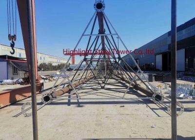 China Hybrid Lattice Tubular Tower 3 or 4 Legs HDG or Painting 15 Years Warranty for sale