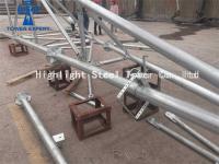 China 0-300m Lattice Steel Pole Rooftop Antenna Tower 3 Legs HDG or Painting for sale