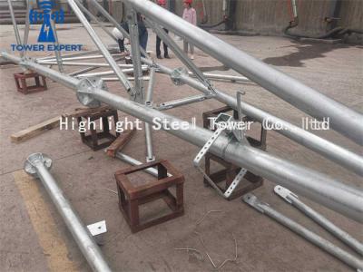 China 0-300m Lattice Steel Pole Rooftop Antenna Tower 3 Legs HDG or Painting for sale