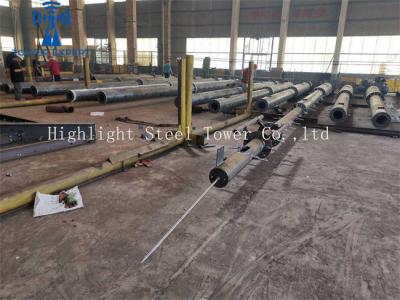 China Galvanized Steel Monopole Tower 69kV 500kV for Electric Transmission Line for sale