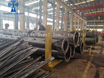 China Galvanized Steel Monopole Cell Tower 10m to 500m for Telecom or Electric Transmission for sale