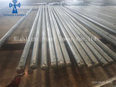 China HDG Lightning Proof Solar Lamp Street Light Pole 0-300m Height for sale