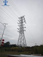 China 4 Legs Lattice Steel Tower Overhead Line Electric Power Transmission Angle Steel Tower 50KPa for sale