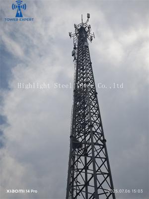 China 3 or 4 Leg Self Supporting Lattice Tower Hot Dip Galvanized ANSI TIA 222G H for sale