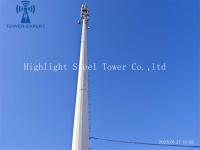 China Galvanized Steel Monopole Tower ANSI TIA222G H Standard 50 Year Return Period for sale