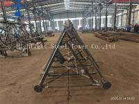 China Seamless Welded Telecom Electric Pipe Tower Tubular Steel Tower HDG Painting 50m for sale