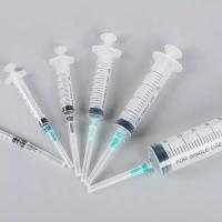 China 1ml 2ml 2.5ml 10ml 20ml 60ml Disposable Sterile Syringe 3 - Part Syringe Luer Lock / Slip for sale
