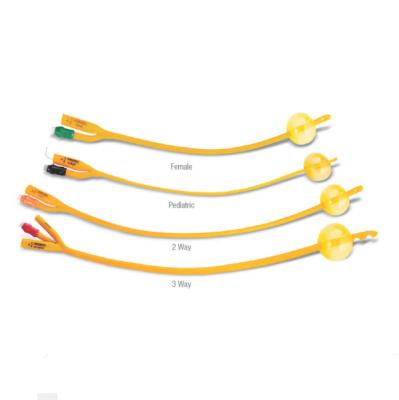 China Medical Disposable 2-Way Silicone Coated Catheter 6FR Urology Device for sale