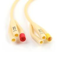 China 400mm Silicone Coated Catheter 3 Lumen Urinary 3-Way Standard Latex Foley Catheter for sale