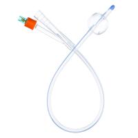 China Foley Balloon Catheter 2 Way Silicone Coated Catheter For Hospital for sale