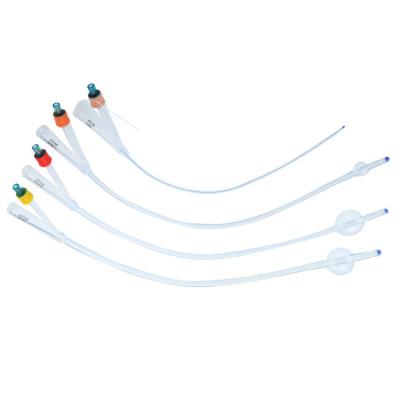 China 2 Way Suprapubic Medical Sterile Silicone Coated Catheter Foley Balloon Catheter for sale