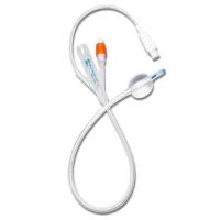 China 2 Way Silicone Foley Catheter With Temperature Sensor 100% Medical Grade Silicone for sale
