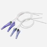 China Adults Y-Type Transparent Connector Silicone Coated Catheter PVC Medical Suction Catheter for sale