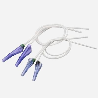 China Adults Y-Type Transparent Connector Silicone Coated Catheter PVC Medical Suction Catheter for sale