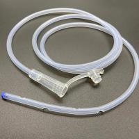 China Disposable Silicone Coated Catheter Silicone Stomach Feeding Tube 8-24FR for sale