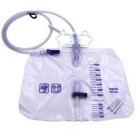 China Adult 1500ml 2000ml Luxury Urine Bag Disposable Medical Grade PVC for sale