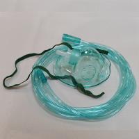 China Medical PVC M Green Portable Oxygen Mask With Connecting Tube for sale