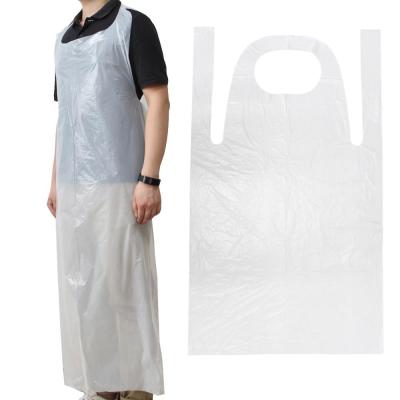 China Multi Purpose Use Medical Consumables Waterproof Plastic Apron PE Poly Aprons for sale