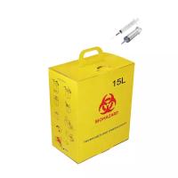 China Sharp Container Medical Consumables 5L Medical Biohazard Safety Cardboard Box for sale