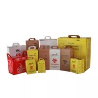 China Sharp Container Medical Consumables 5L Medical Biohazard Safety Cardboard Box for sale