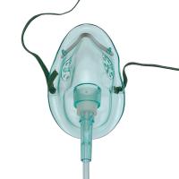 China S / M / L /  XL PVC Portable Oxygen Mask Disposable Medical Oxygen Face Mask for sale