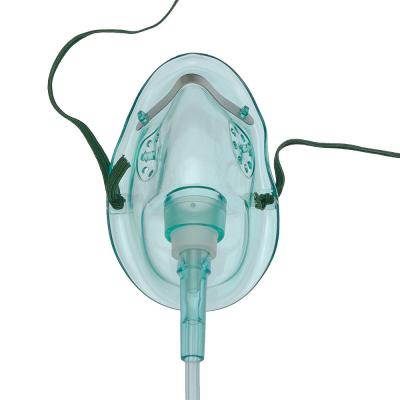 China S / M / L /  XL PVC Portable Oxygen Mask Disposable Medical Oxygen Face Mask for sale