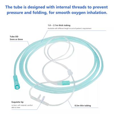 China Nasal Oxygen Cannula Medical Disposable Oxygen Tube For Infants Children And Adults for sale