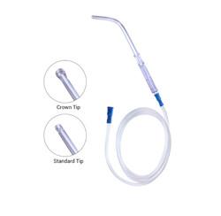 China Yankauer Suction Handle Standard Open Tip With 4 Holes 250cm Suction Connecting Tube for sale