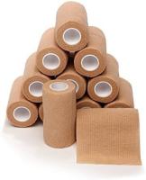China Self Adhesive Sports Tape Wrist Ankle Sterile Gauze Bandage Rolls Surgical Gauze Rolls for sale