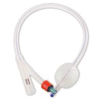 China Foley Catheter 3 Ways Pure Silicone with Coude Tip (Tiemann) for sale