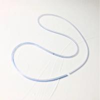 China Hubless Medical Silicone Round Channel Fluted Drains Catheter Round Drainage Round Perforated Drain Tube for sale