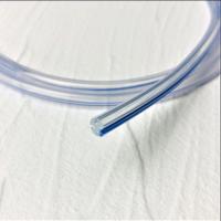 China Hubless Medical Silicone Round Channel Fluted Drains Catheter Round Drainage Round Perforated Drain Tube for sale