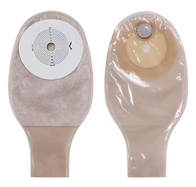 China One Piece Ostomy Bag Ostomy Supplies 50mm Drainable Pouches With Closure For Ileostomy Stoma Care for sale